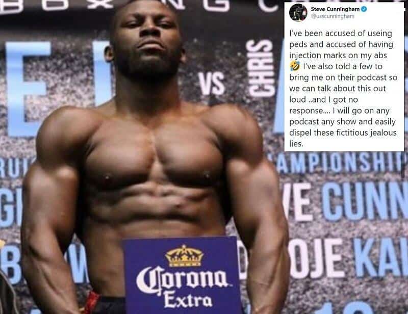 Steve Cunningham denies 'injection marks' and 'using PEDs' - World ...