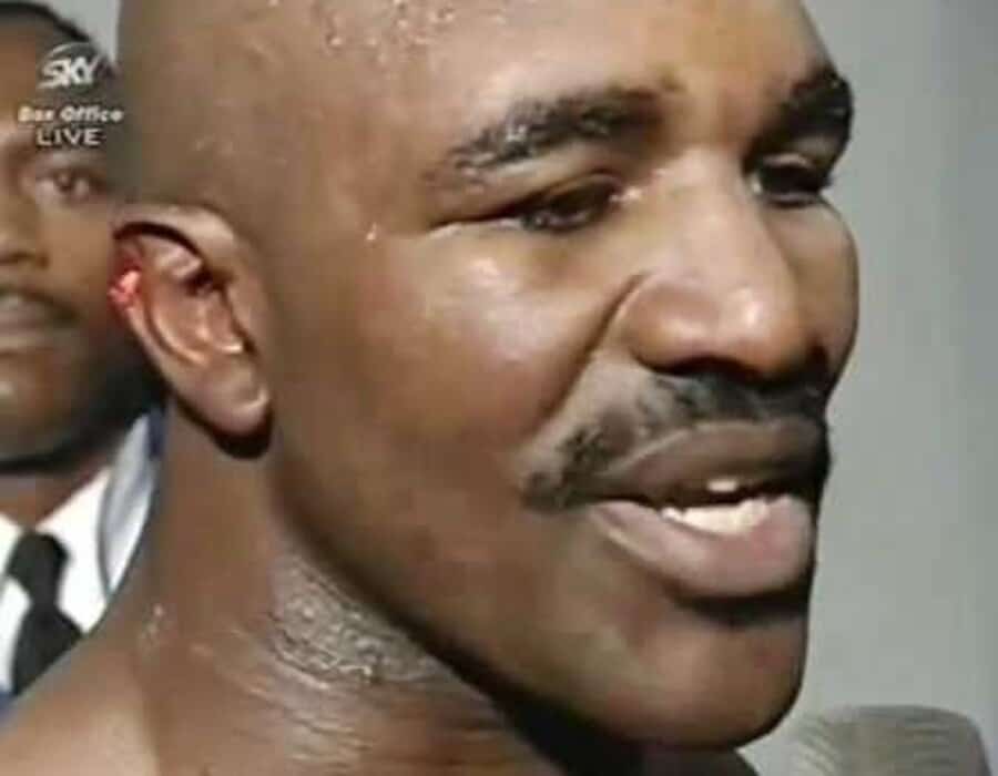 Holyfield to reveal where Tyson bite ear chunk is on 25th anniversary ...