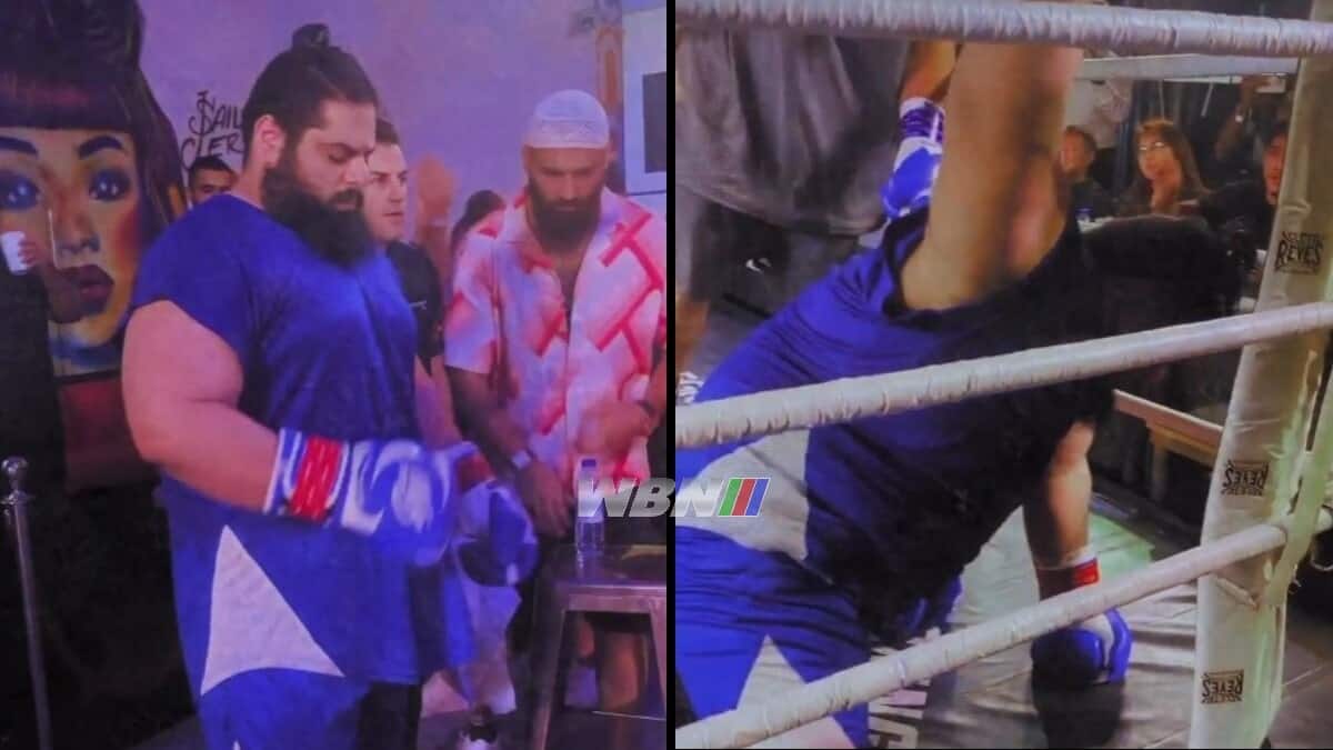 Iranian Hulk faces mother's wrath again after getting knocked out
