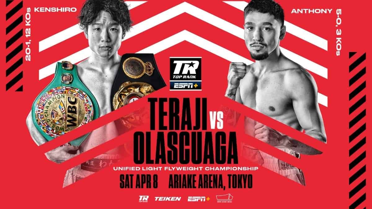 New opponent for unified champ Kenshiro Teraji on April 8 - World ...