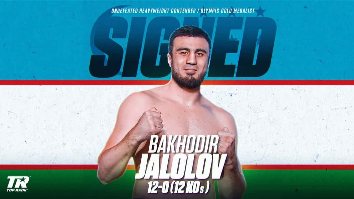 Top Rank signs Olympic champion heavyweight Bakhodir Jalolov