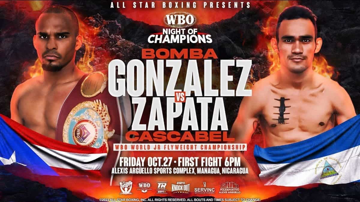 Jonathan Gonzalez vs Gerardo Zapata live on ESPN+ this Friday - World Boxing News