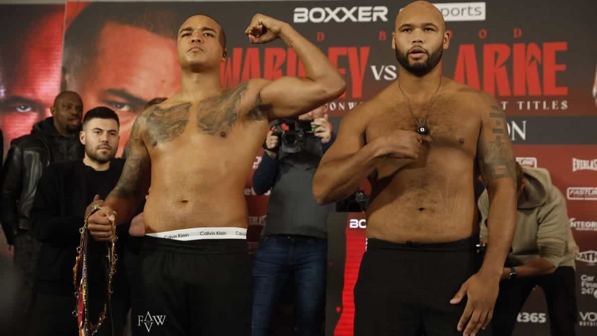 Wardley vs Clarke running order, ring walk times, TV info - World ...