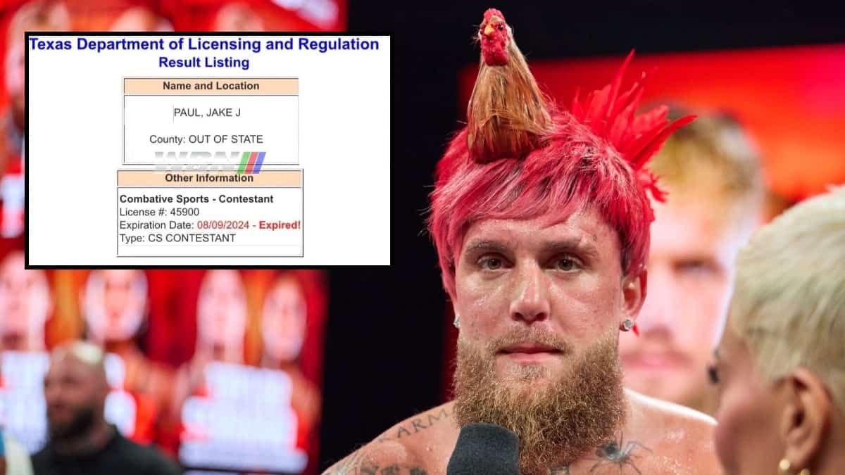 Jake Paul's license listed as EXPIRED ahead of Mike Tyson fight
