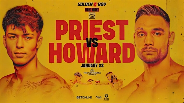 Golden Boy kicks off 2025 with Eric Priest vs Tyler Howard - World ...