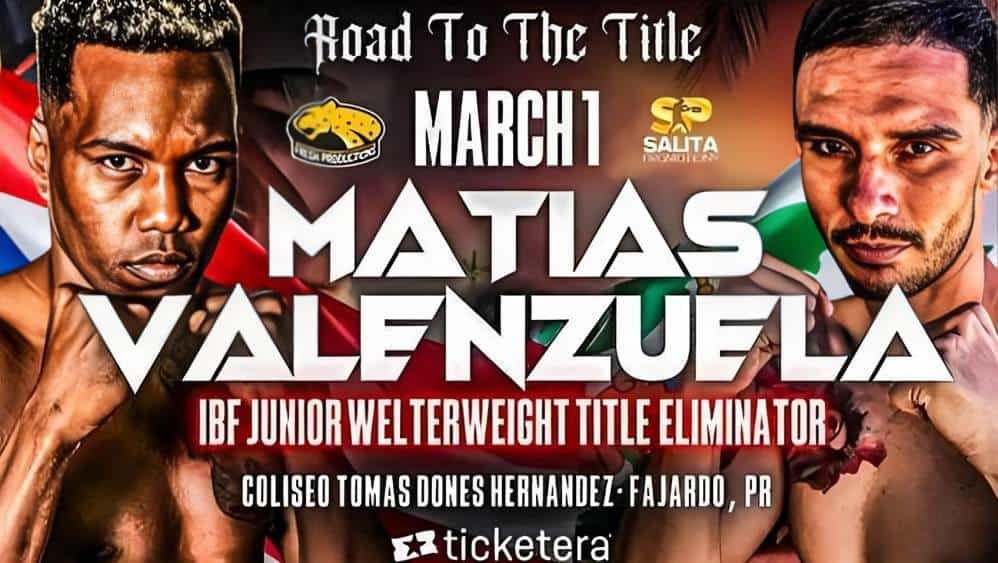 Subriel Matías vs Gabriel Valenzuela IBF eliminator confirmed