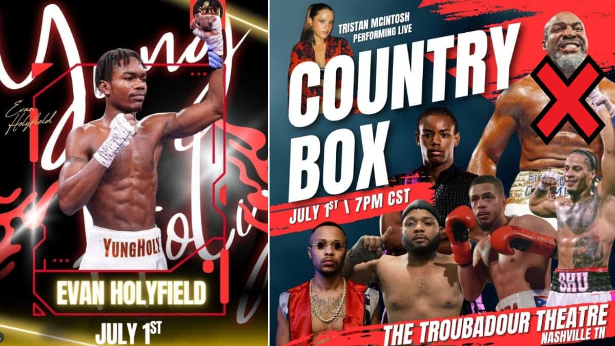 Evan Holyfield returns after heart surgery, replaces Shannon Briggs on ...