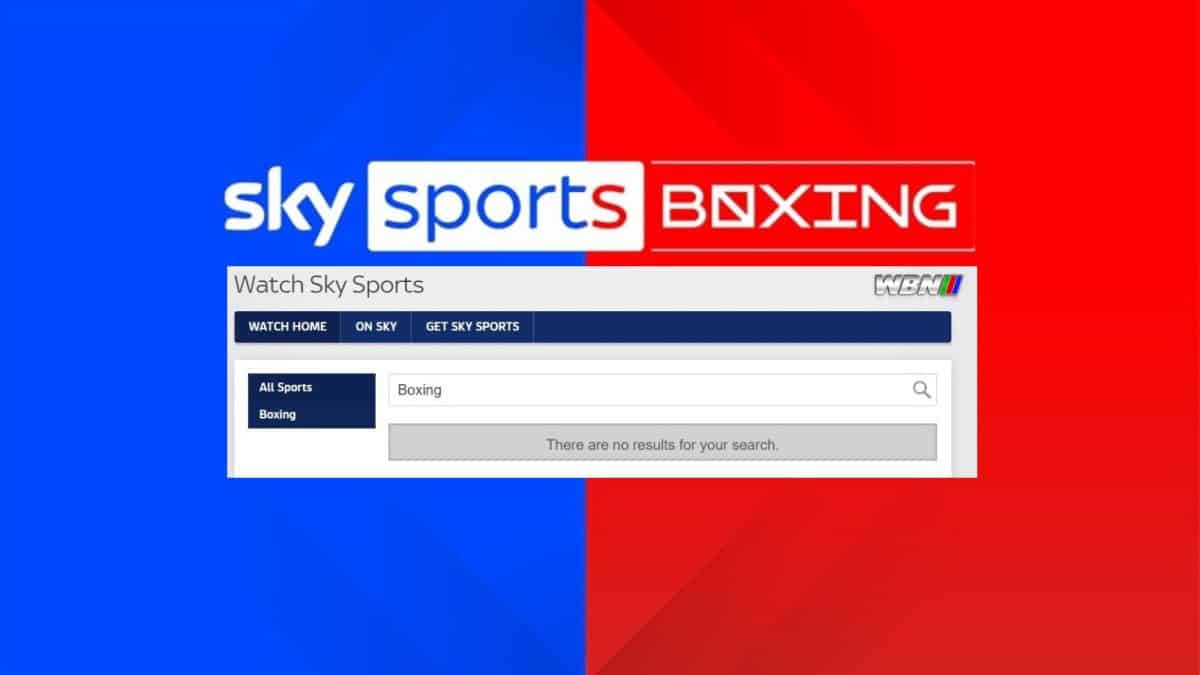 Sky Sports package hurtles towards live boxing blackout - World Boxing News