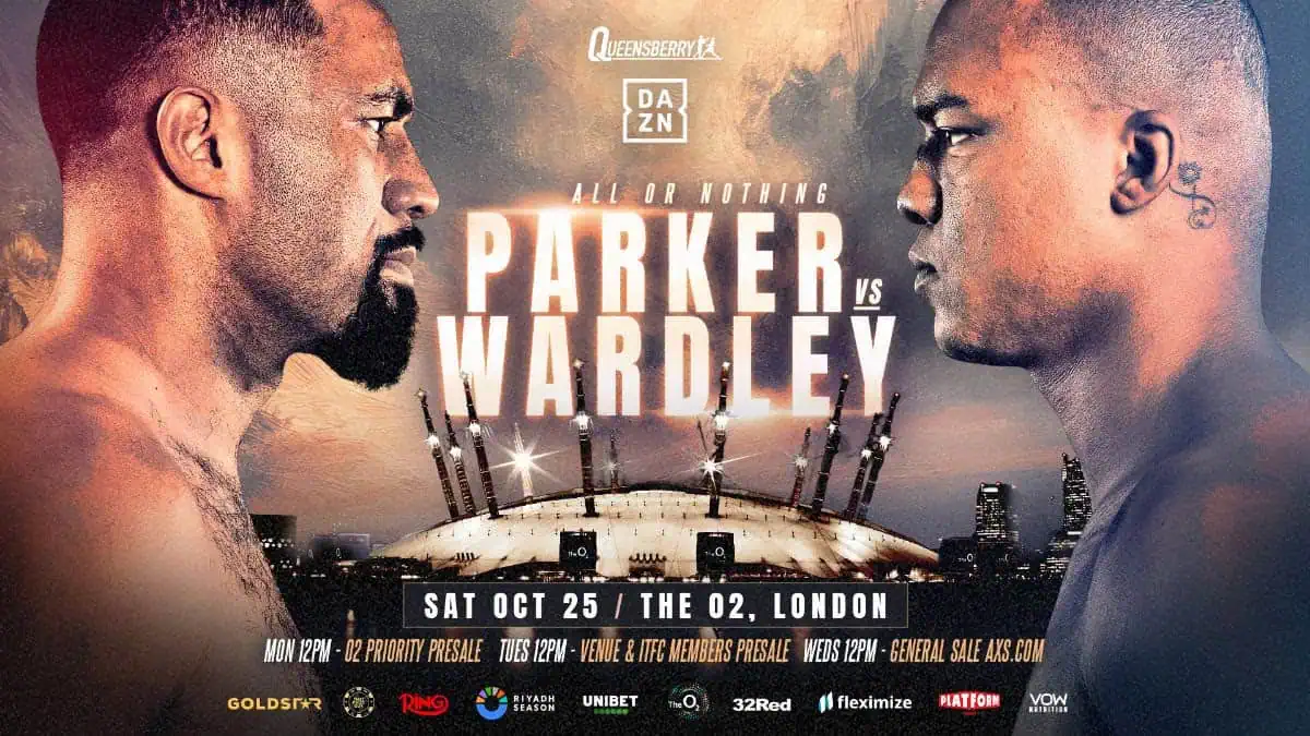 Joseph Parker vs. Fabio Wardley | DAZN - 25 October 2025 - Page 4 - BoxRec