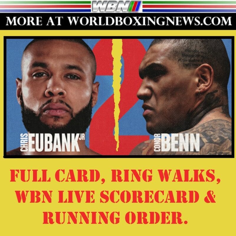 Eubank Jr vs Benn 2 Tonight: Career-Defining Clash – Full Card & Ring ...